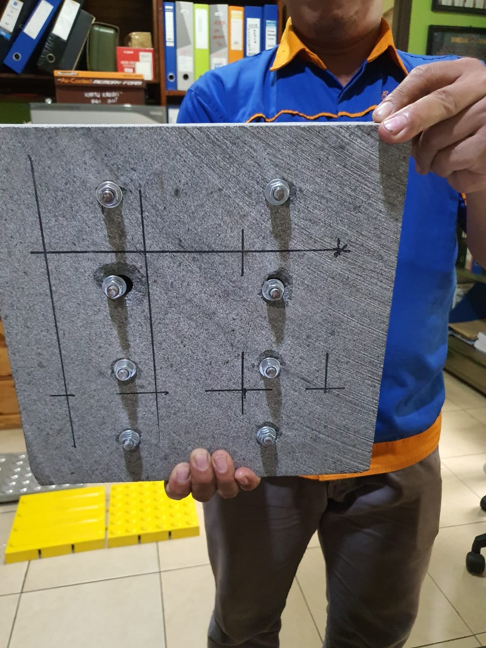 Pemasangan Tactile Paving guiding difable block | Batur Artha Yulis