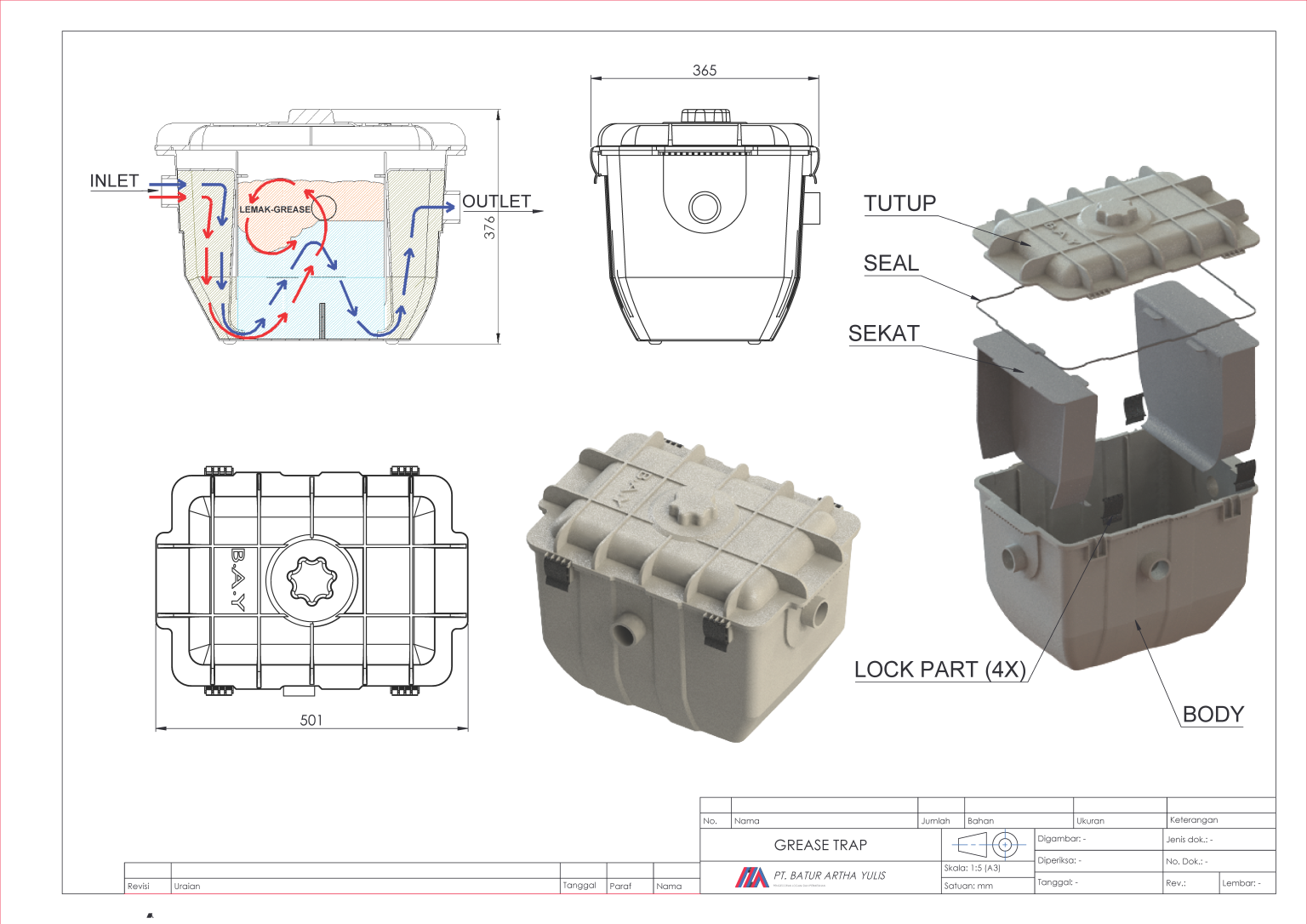 Brand New Grease Trap | Batur Artha Yulis